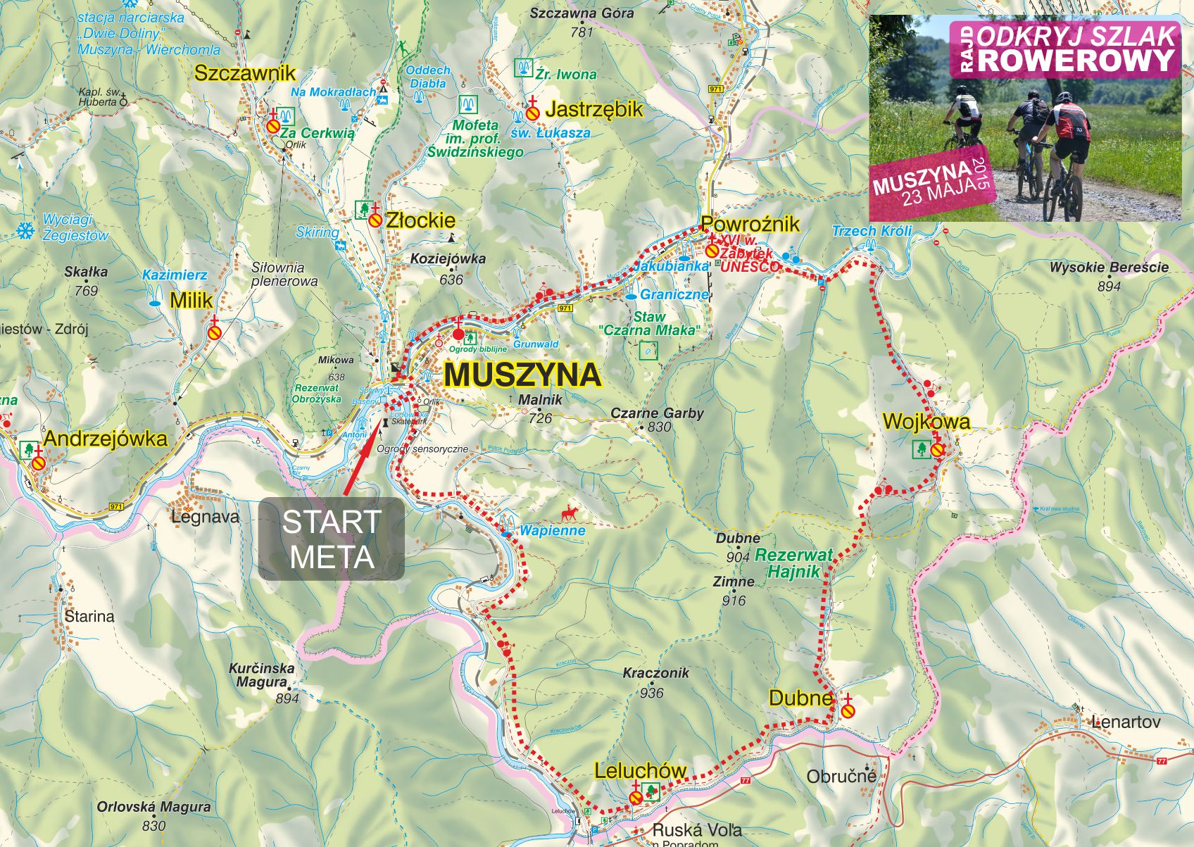 Rajd Rowerowy Odkryj Szlak - kliknij aby uzyskać więcej informacji ...